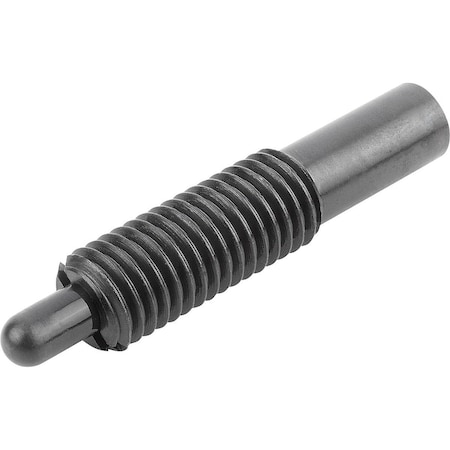 Kipp Spring Plunger Spring Force, Long Version D=M16 L=100, Steel, Comp ...