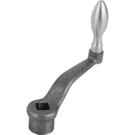 Kipp Crank Handle Sim To DIN468 Square Socket Sw=10 +0, 2, A=63, H=92 ...