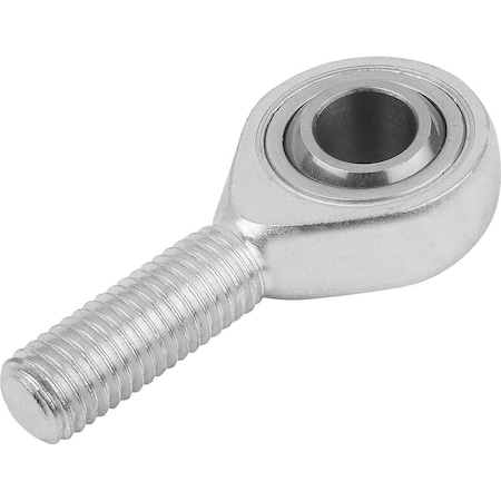 Kipp Rod End, Steel, Zinc Plated, M22 Thrd Sz, 51 mm Thrd Lg, 111 mm ...