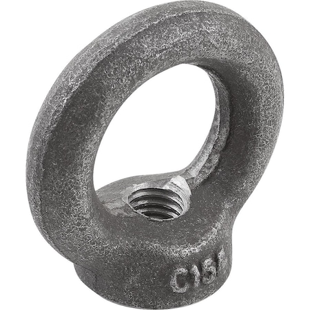 Kipp Ring Nut Fixed DIN582, M10, Steel 1.1141 Bright K0768.10 | Zoro