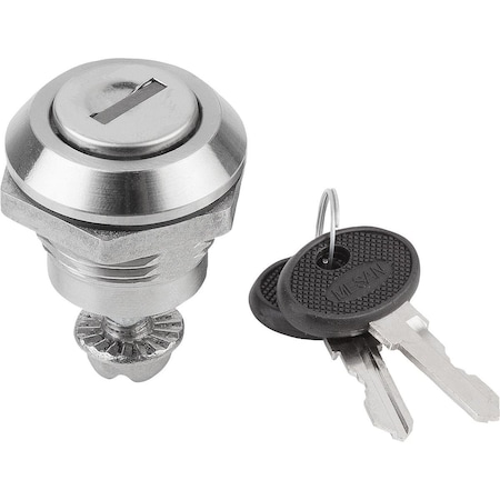 Kipp Quarter-Turn Lock Lockable, H=18, Stainless Steel K1107.186 | Zoro