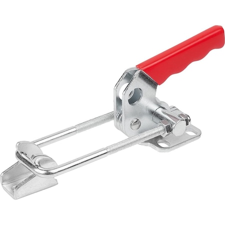 Kipp Latch-Action Clamp Horizontal W Fixed Jaw L1=56, 3, Steel Electro ...