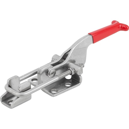 Kipp Latch-Action Clamp W Fixed Jaw Std, F1=3000, Form:B, Stainless ...