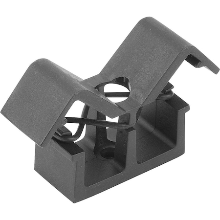 Kipp Cable Clip, Polyamide, Black, 40 mm L K1279.00 | Zoro