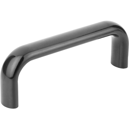 Kipp Pull Handle Oval L=133, A=120, D=M06, Thermoset Black, Comp:Steel ...