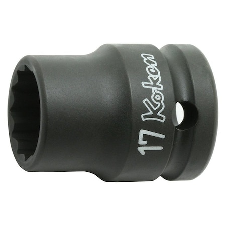 Ko-Ken Socket 36mm 12 Point 46mm Thin walled 1/2 Sq. Drive 14406M-36 | Zoro