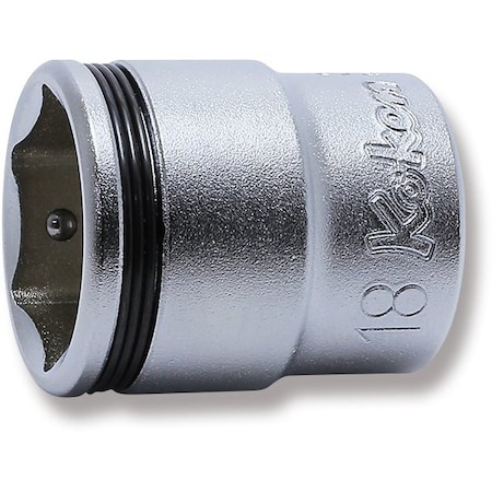 Ko-Ken Socket 18mm Nut Grip 29mm 3/8 Sq. Drive 3450M-18 | Zoro