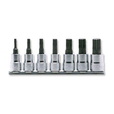 Ko-Ken Bit Socket set XZN M4-M14 Triple Square 200mm 7 pieces 3/8 Sq ...