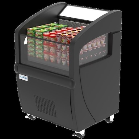 Koolmore Grab and Go Refrigerator and Open-Air Merchandiser Display w ...