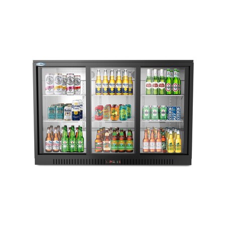 Koolmore Three Door Back Bar Cooler Counter Height Beverage ...