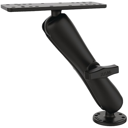 Ram Mounts Ram 1.5" Ball Mount w/Long Double Socket Arms RAM-111U-D | Zoro