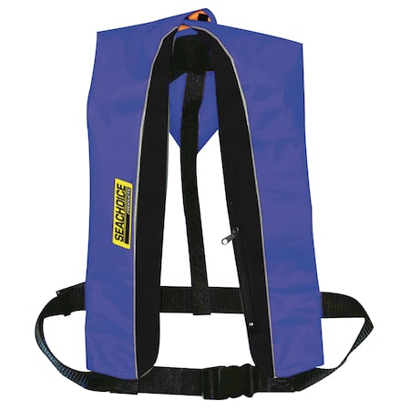 Seachoice Type V Inflatable PFD 33G Manual/Auto, Blue/Black 85840 | Zoro