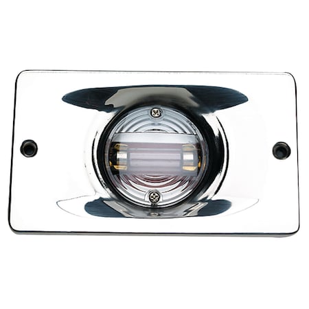 Seachoice Transom Light With SS Flange, Rectangular, 5-1/8"x3-1/16"x1"D ...