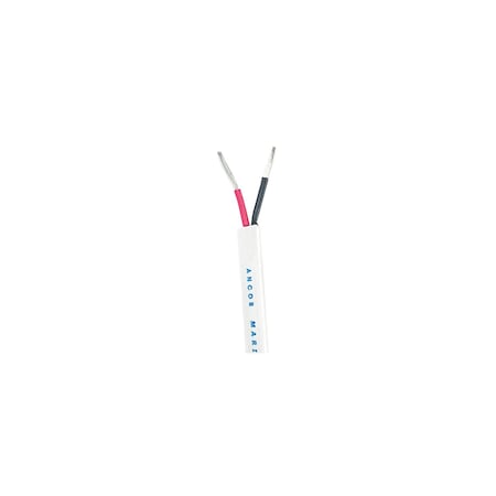 Ancor Marine Grade Tinned Copper White Flat Signal Cable, 20/2 AWG, 25 ...
