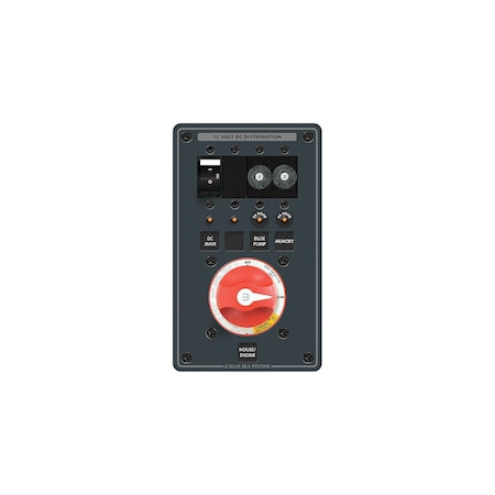 Blue Sea Systems Traditional Metal Dual Bank Battery Management Panel ...