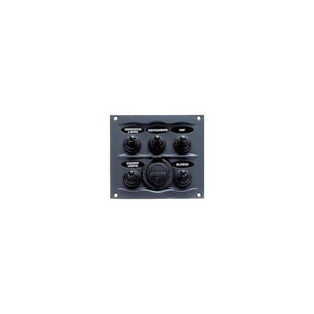 Marinco Waterproof Switch Panel 900-5WPS | Zoro