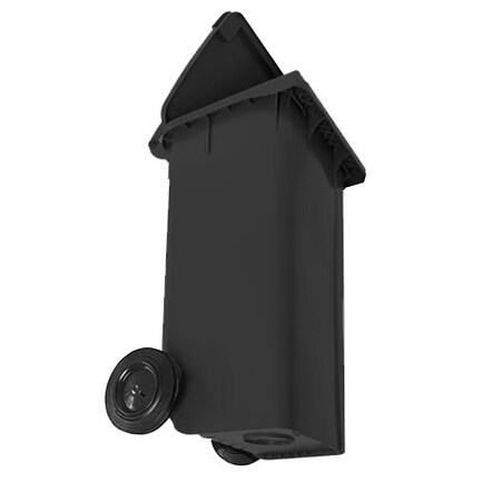 Lar Plastics Rollout Carts, 32 Gal, Black (BK) RO.32 BK | Zoro