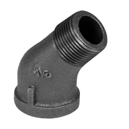 Legend Valve 1/2" BLACK 45 STREET ELBOW 350-063C | Zoro