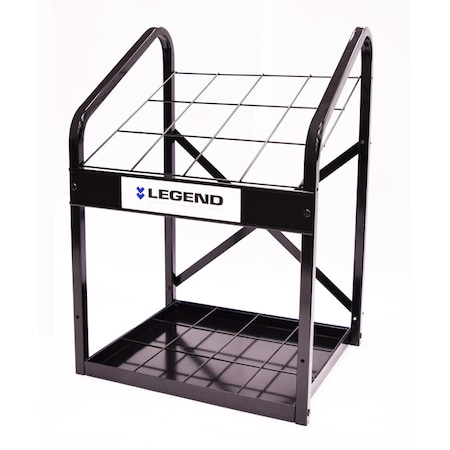 Legend Valve BLACK CUT PIPE RACK Cut Pipe Steel Display Rack | Zoro