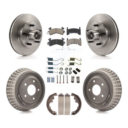 Transit Auto Front Rear Disc Brake Rotor Ceramic Pad Drum Kit 7Pc For ...
