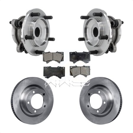 Transit Auto Front Hub Bearing Brake Rotor And Pad Kit For Toyota ...