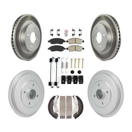 Transit Auto Front Rear Disc Brake Rotor Ceramic Pad Coated Drum Kit ...