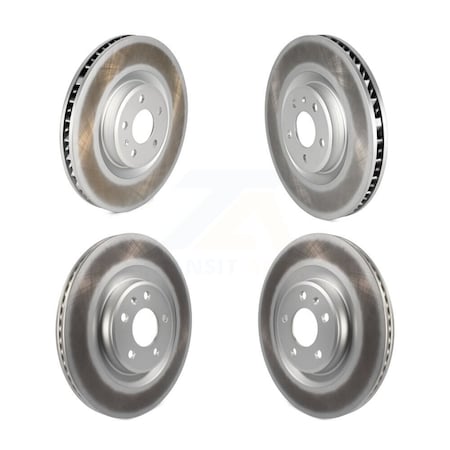 Genius Front Rear Coat Brake Rotor Kit For 17-18 Porsche Macan S W/out ...