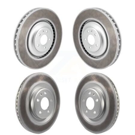 Genius Front Rear Coat Brake Rotors Kit For 16-18 Audi A7 Quattro With ...