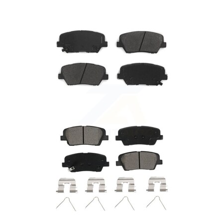 Sim Front Rear Semi-Metallic Brake Pads Kit For Kia Sorento Hyundai ...
