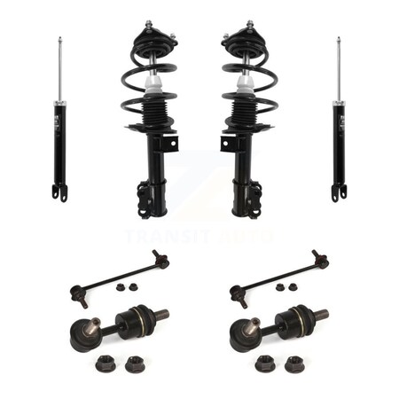 Transit Auto Front Rear Complete Strut Shock & TOR sway Bar Link Kit ...