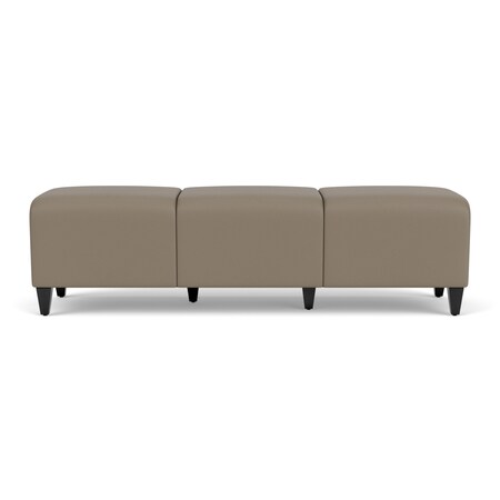 Lesro Siena Lounge Reception 3 Seat Bench, Black, MD Farro Upholstery ...