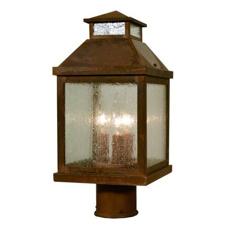 Arroyo Craftsman 7" Canterbury Post Mount, Mission Brown, Amber Mica ...