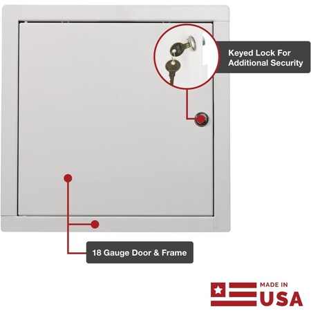 Linhdor INTERIOR METAL ACCESS PANEL FOR WALLS AND CEILINGS W/ KEYED ...