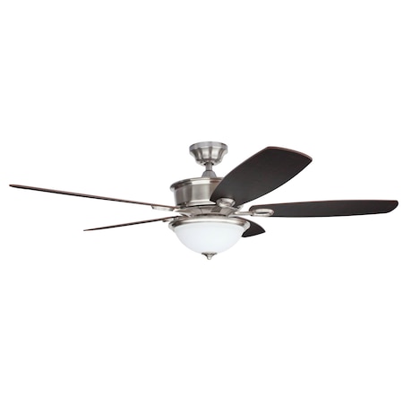 Litex Industries 56" Brushed Nickel Finish Ceiling Fan Includes Blades ...