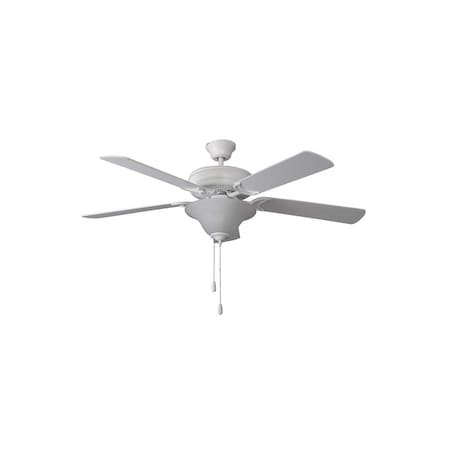 Litex Industries 52" Matte White Finish Ceiling Fan Includes Blades and ...