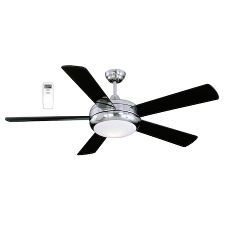 Litex Industries 52" Satin Nickel LED Ceiling Fan Includes Blades ...