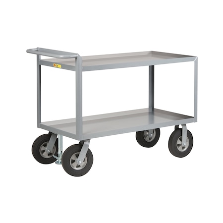 Little Giant Raised Handle Utility Cart, Steel, 1500 lb Load Capacity ...