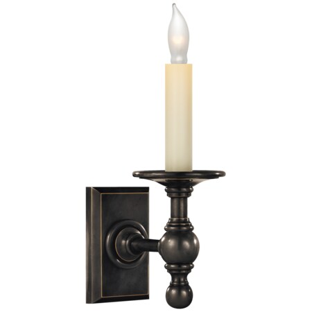 Visual Comfort Single Library Classic Sconce in Bronze SL 2813BZ | Zoro