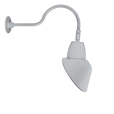 Rab GOOSENECK STYLE1 13W WARM LED 11" ANGLED CONE SHADE SILVER ...