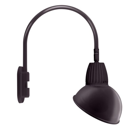 Rab GOOSENECK STYLE4 13W WARM LED 15" AD SHADE SPOT REFL BRONZE ...