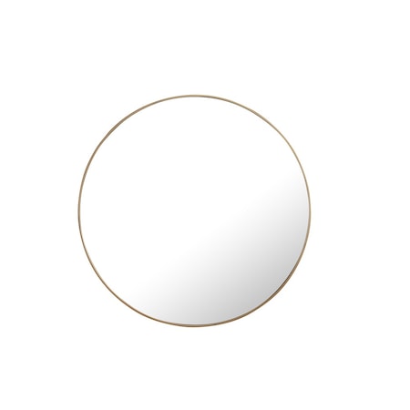 Elegant Lighting Metal frame Round Mirror 48 inch Brass finish MR4048BR ...