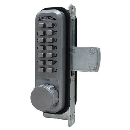 Lockeyusa Mechanical Keyless Mortised Deadbolt, Single Sided, Satin ...