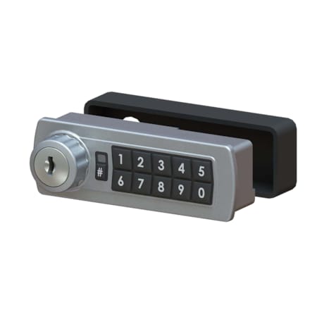 Lockeyusa Gemini Electronic Cabinet, Locker Lock, Cam, GE370, Silver ...