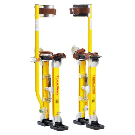 Toolpro Stilts, 18 in to 30 in, adjustable, magnesium TP01830 | Zoro