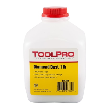 Toolpro Diamond Dust 1 lb. Ceiling Glitter TP07060 | Zoro