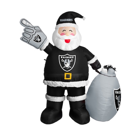 Logo Brands Las Vegas Raiders Inflatable Santa 623-100-S | Zoro
