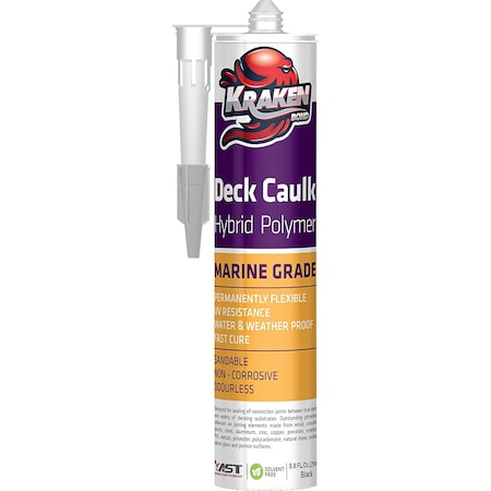 Krakenbond Krakenbond Deck Caulk - Hybrid Polymer Sealant - All Purpose ...