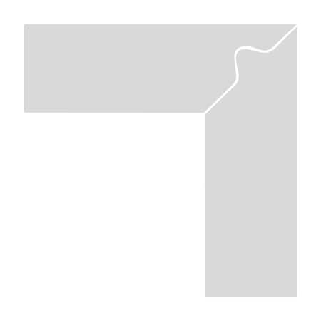 Superior Mark Floor Marking Corners, L Marker, 2in, White IN-40-508 | Zoro