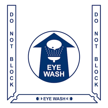 Superior Mark Floor Marking Kit, Eye Wash Kit, Vinyl IN-40-943-V | Zoro