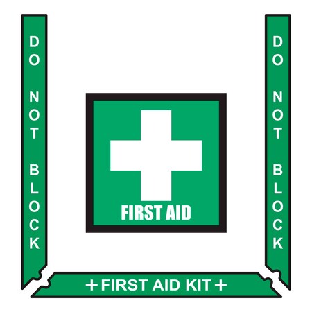 Superior Mark Floor Marking Kit, First Aid Kit , Vinyl IN-40-945-V | Zoro